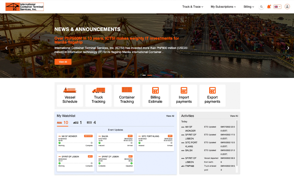 ICTSI launches suite of digital services with new app | ICTSI Investors